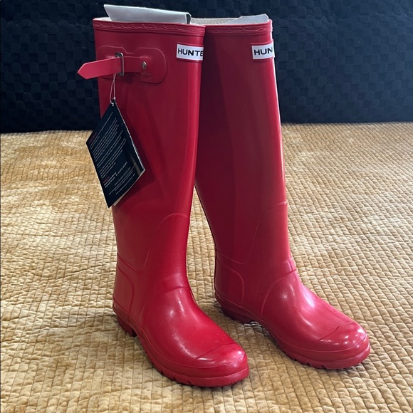 Hunter | Shoes | Hunter Original Tall Gloss Red Rain Boots | Poshmark